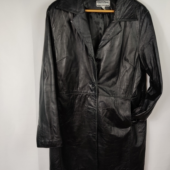 Charles Klein | Jackets & Coats | Vintage Charles Klein Leather Coat ...